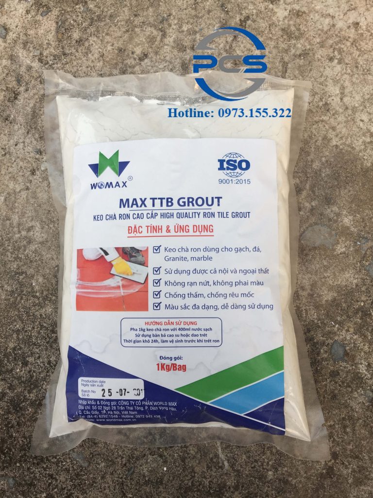 Max TTB Grout Keo chà ron dùng cho gạch, đá, Granite, marble