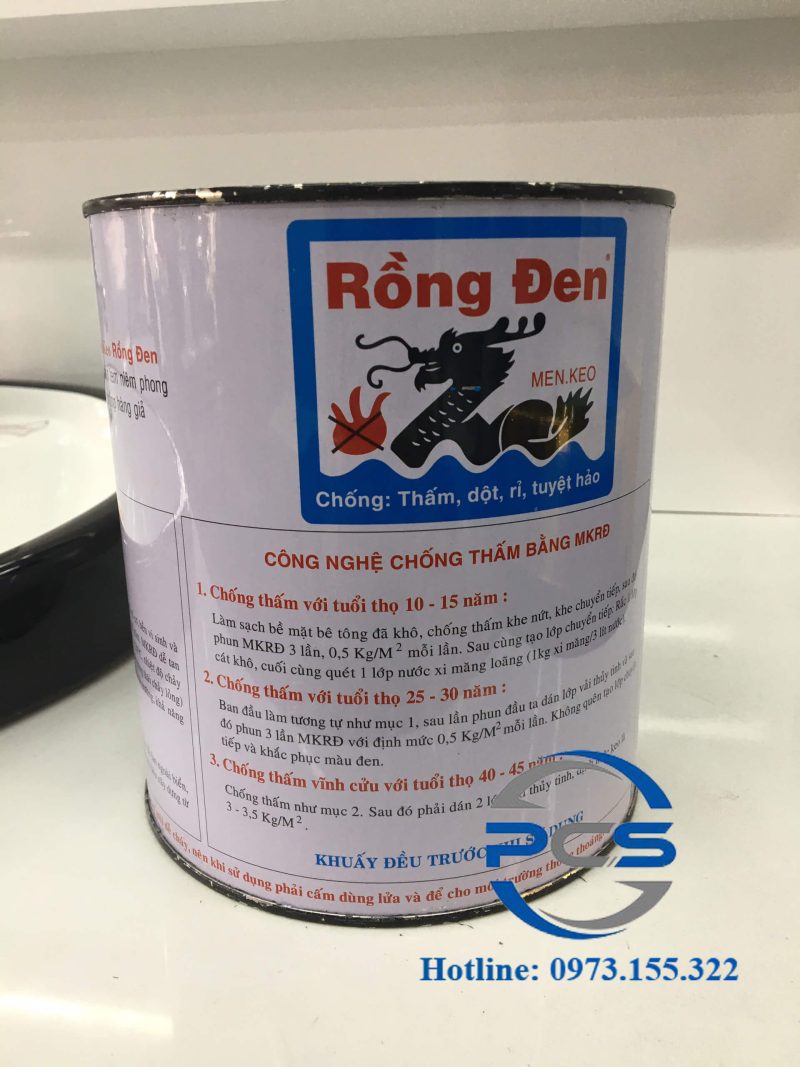 Sơn chống thấm rồng đen cam kết chính hãng giá rẻ nhất 2023